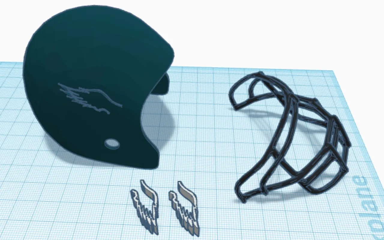 how to draw eagles helmet