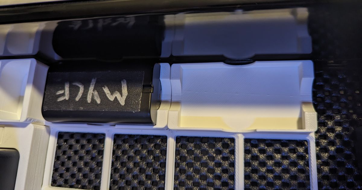 NP-F550 Gridfinity Plate by John Barton | Download free STL model ...