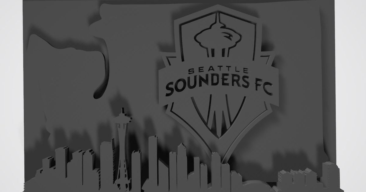 Seattle Sounders with WA state and Seattle Skyline by Devildoc5 ...