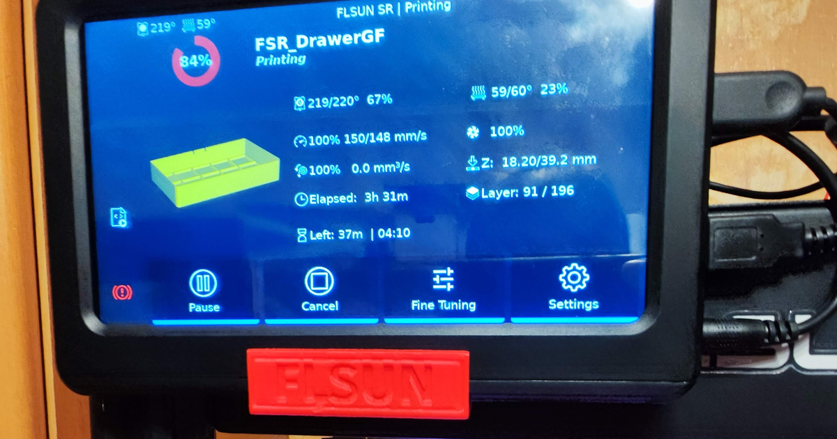 Speeder Pad mount for the FLSUN SR par OlegD | Téléchargez gratuitement ...