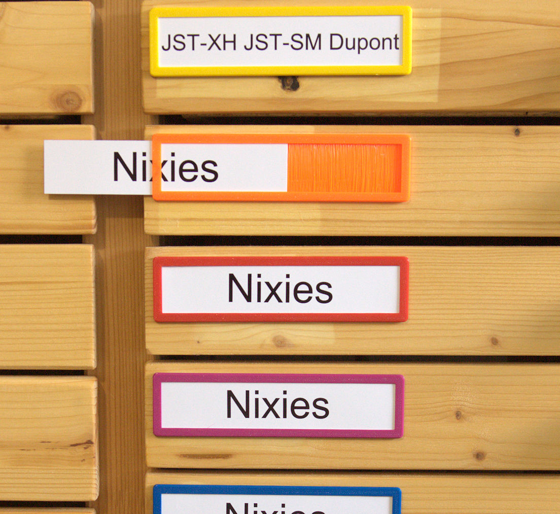 Slide-in Label Holder by mageb | Download free STL model | Printables.com