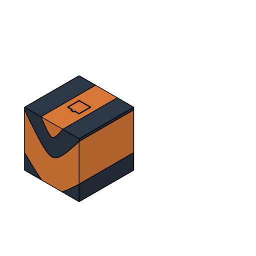 Geological fold block model by Quakedr | Download free STL model ...