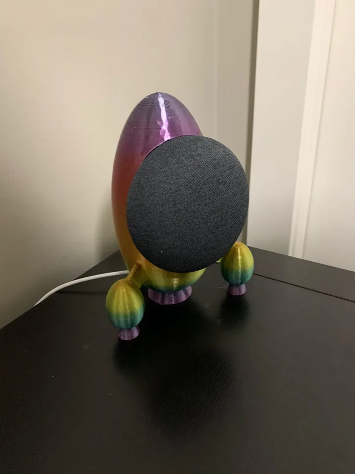Roket Google Mini Holder by prof_imagineer | Download free STL model ...