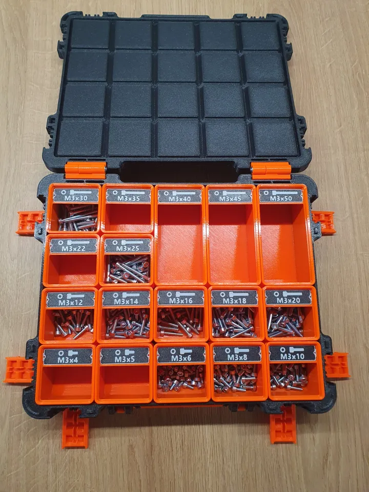 Screws labels for Gridfinity Bin by pejvl2000 | Download free STL model | Printables.com