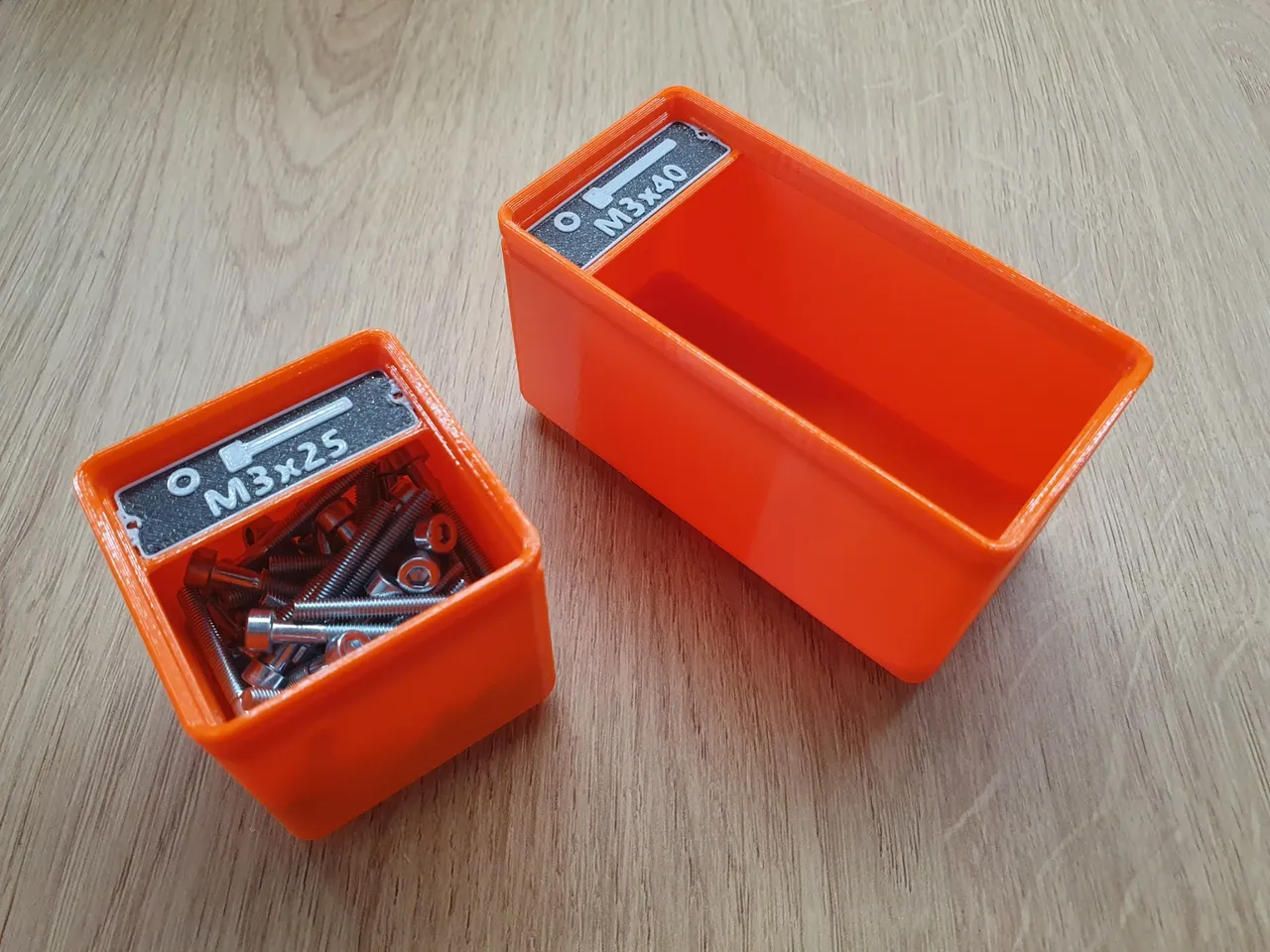 Screws labels for Gridfinity Bin by pejvl2000 | Download free STL model | Printables.com