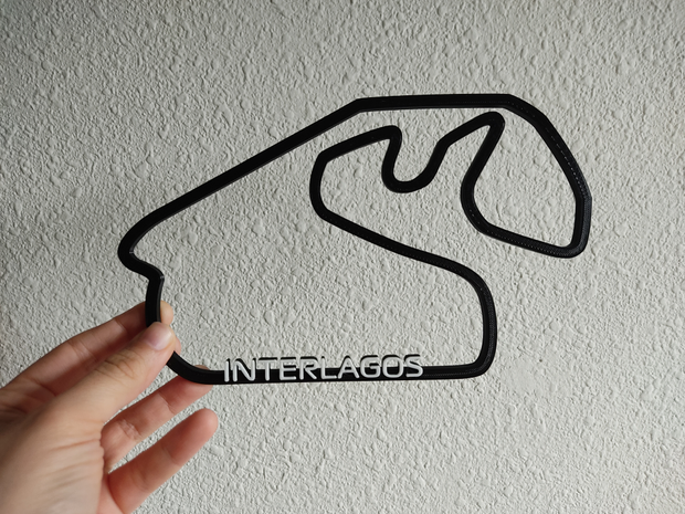 Interlagos circuit with F1 typography by The Maker Chemists ...