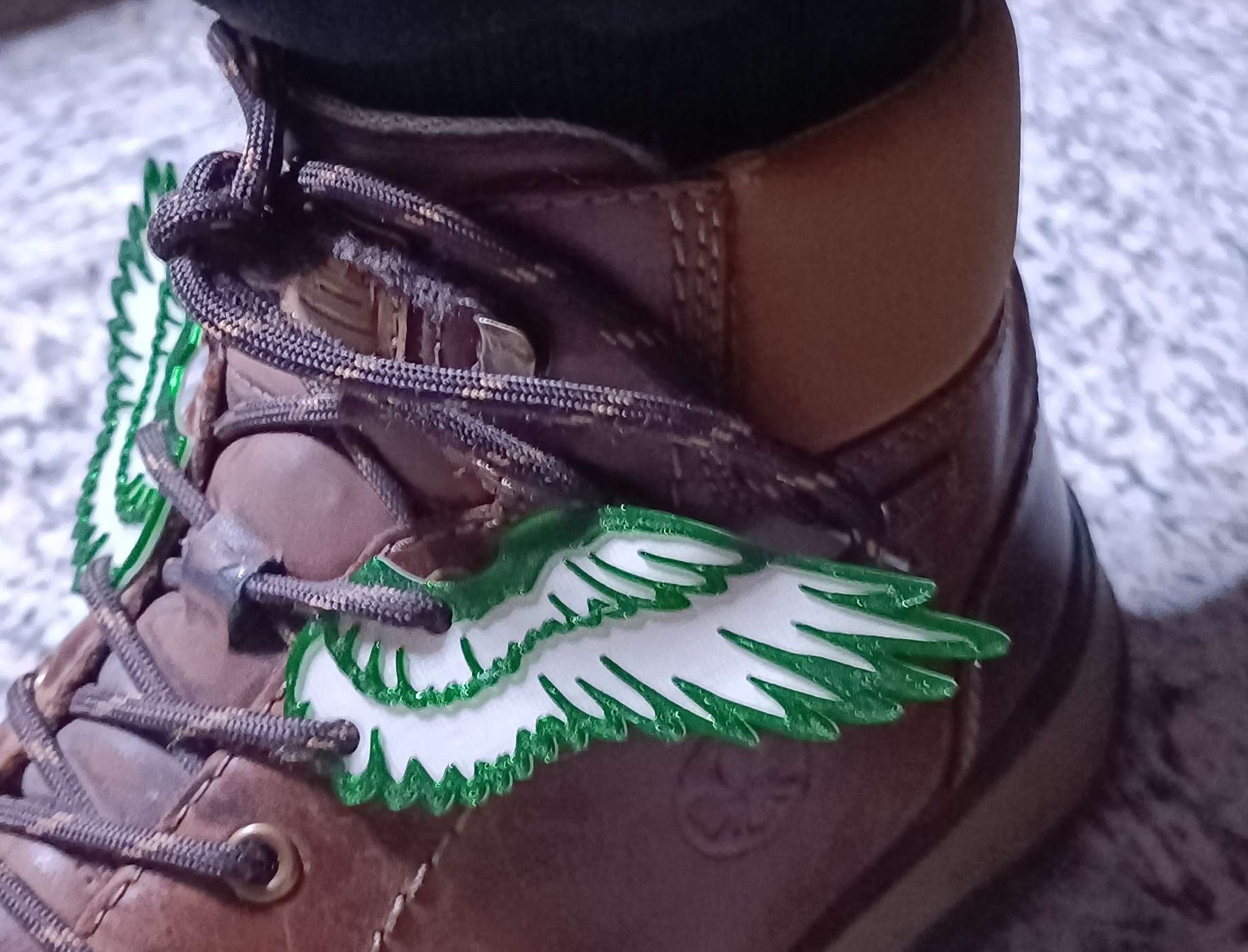 Angel Wing Shoelace Attachment by Sintoxic | Download free STL model ...
