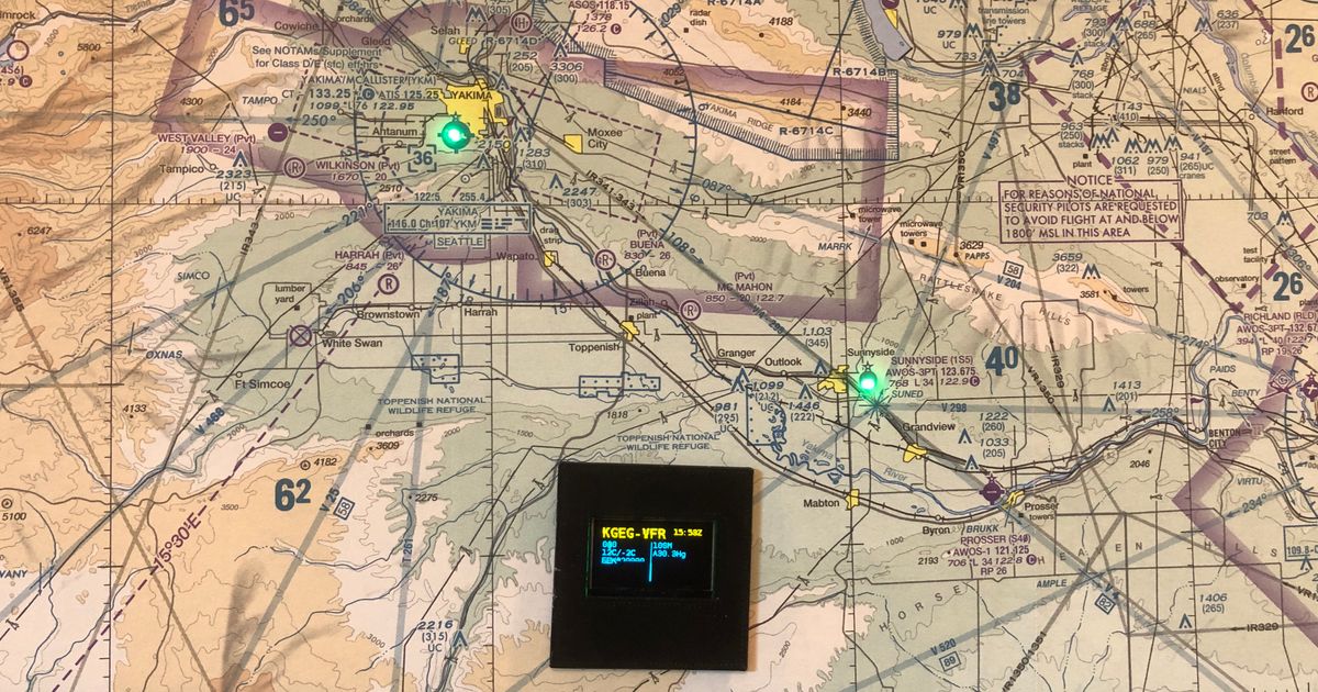 METAR Map Mini Display holder by Lynola | Download free STL model ...