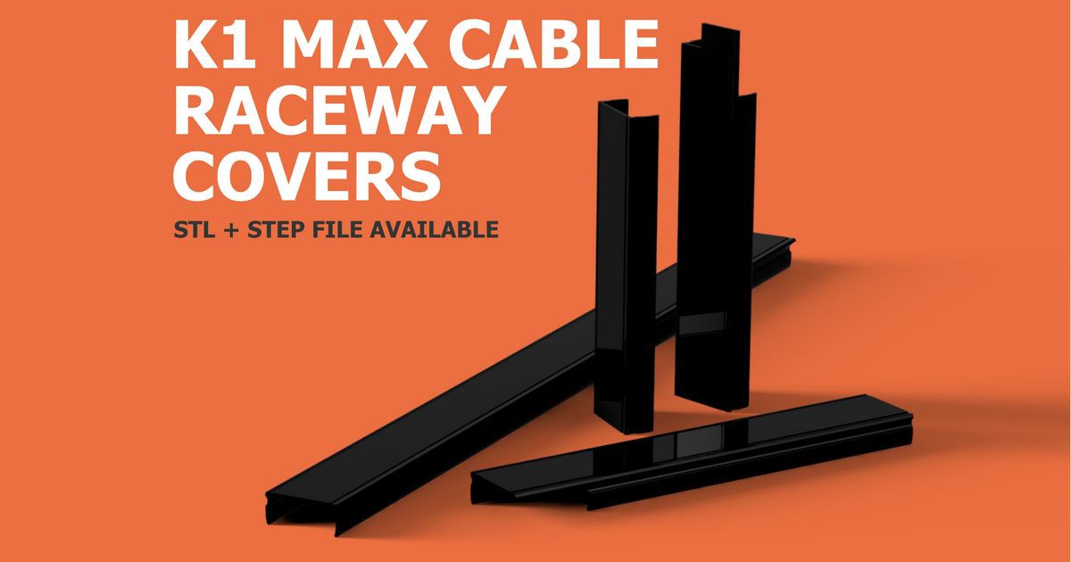 Creality K1 MAX Cable Raceway Covers CAD by Henlor | Download free STL ...
