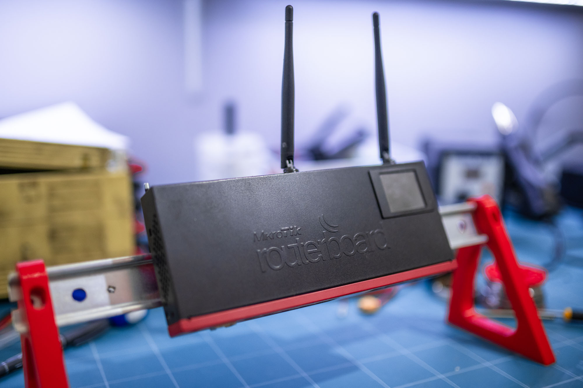 Mikrotik RB2011 DIN rail holder by Digital Farmer | Download free STL ...