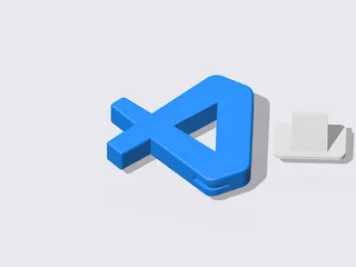 VSCode Logo by Angel Patricio | Download free STL model | Printables.com