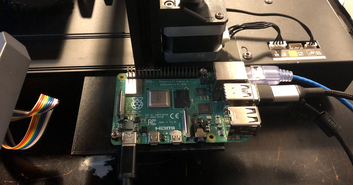 Raspberry pi Mount for Ender 3 S1 by Print_Byte | Download free STL ...