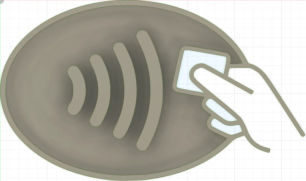 Contactless payment logo by vavo | Download free STL model | Printables.com