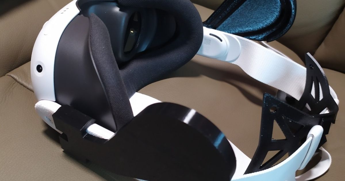 Meta Quest 3 Sound Enhancer - STL Remixed by WhiskeyCoder - MakerWorld