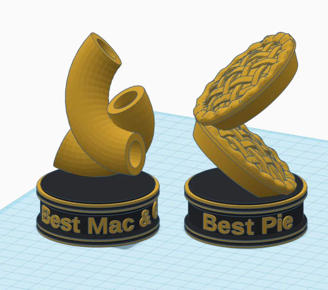 Mac & Cheese Trophy and Pie Trophy by Riley CLZ Tech Studio | Download ...