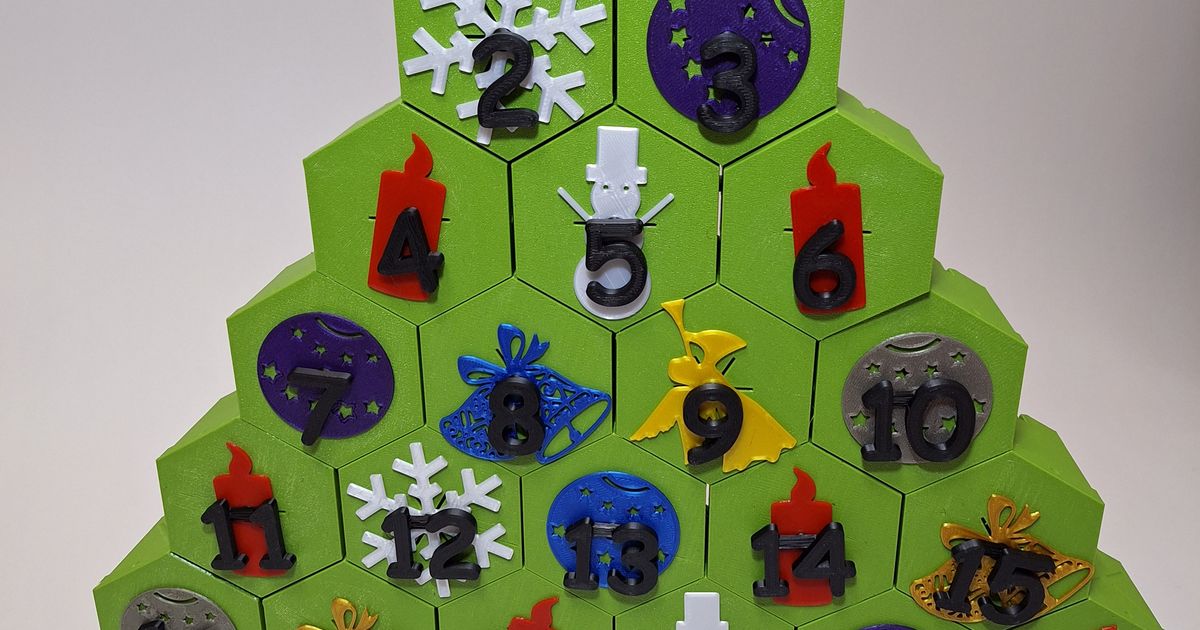 Advent Calendar Modular with Honeycombs por schuetzi99 | Descargar ...
