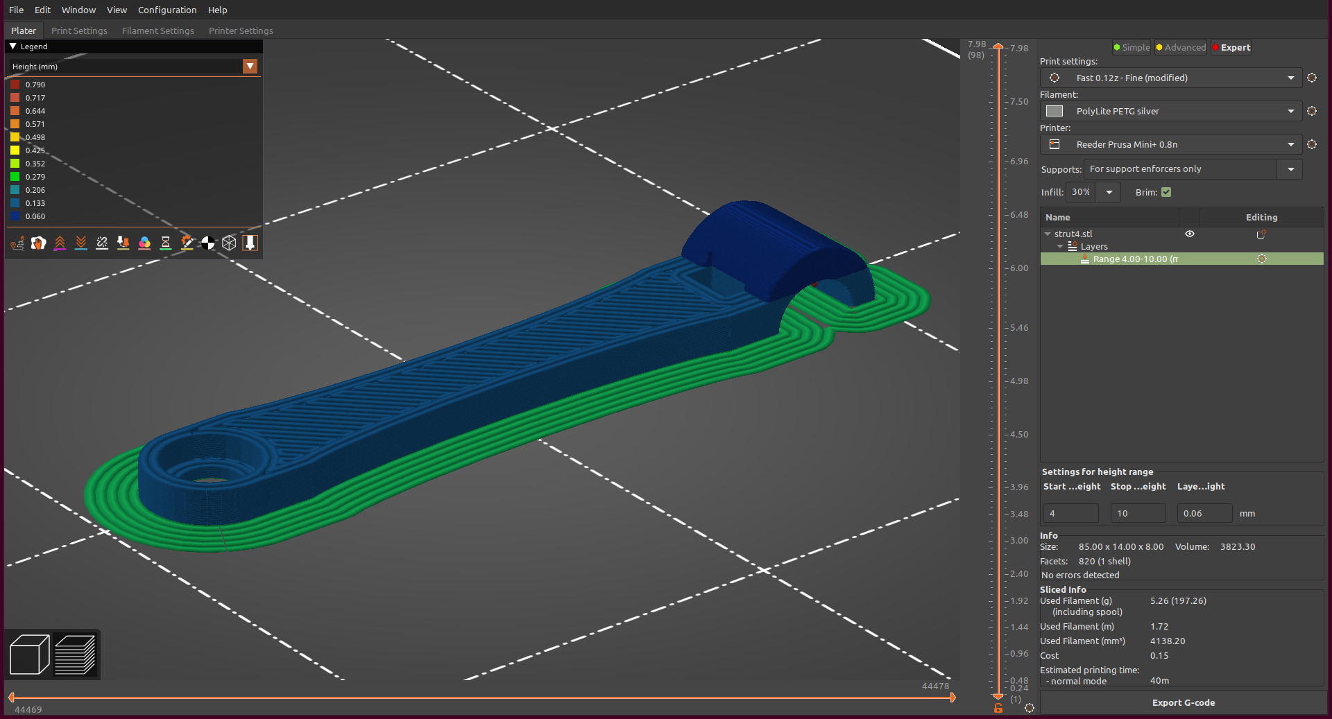 Seatstay Struts for Rear Bicycle Rack by Jérémy Reeder | Download free STL model | Printables.com