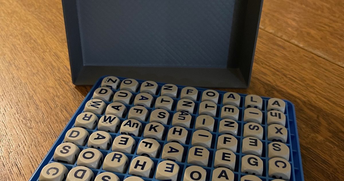 Boggle 9x9 por Greg Clancy | Descargar modelo STL gratuito | Printables.com