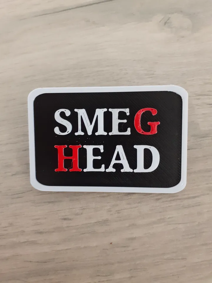 Red Dwarf badge by Theresa | Download free STL model | Printables.com