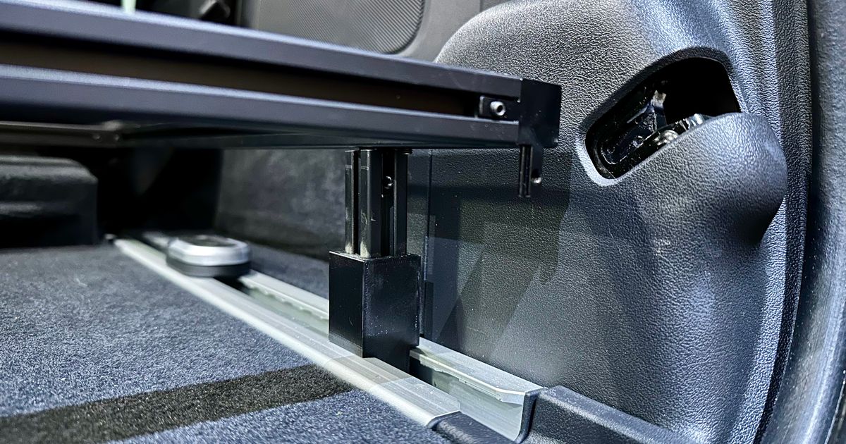 Rivian Cargo Slide 2020 mount by D-Day | Download free STL model ...