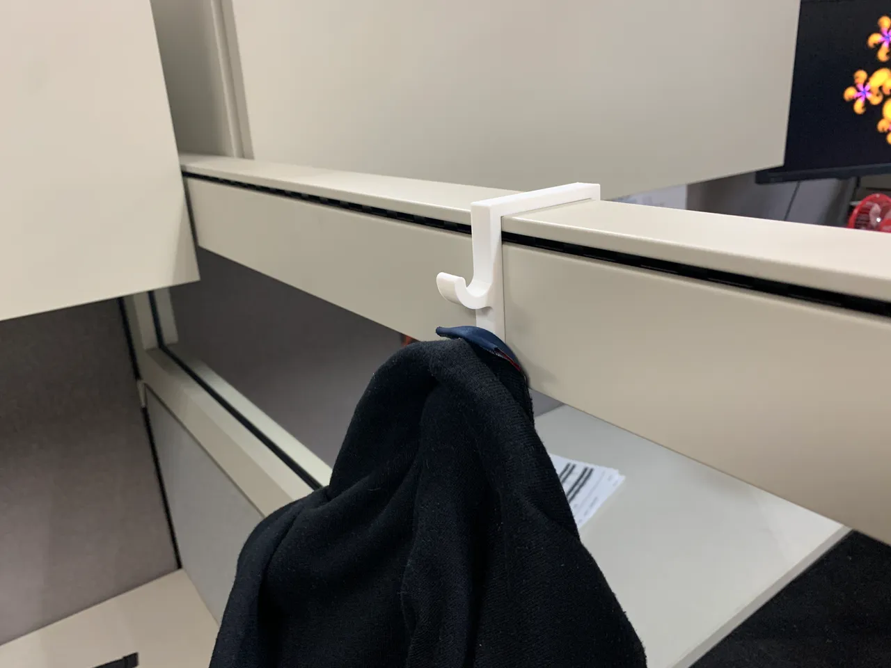 Cubicle Coat Hook by Rifraf | Download free STL model | Printables.com