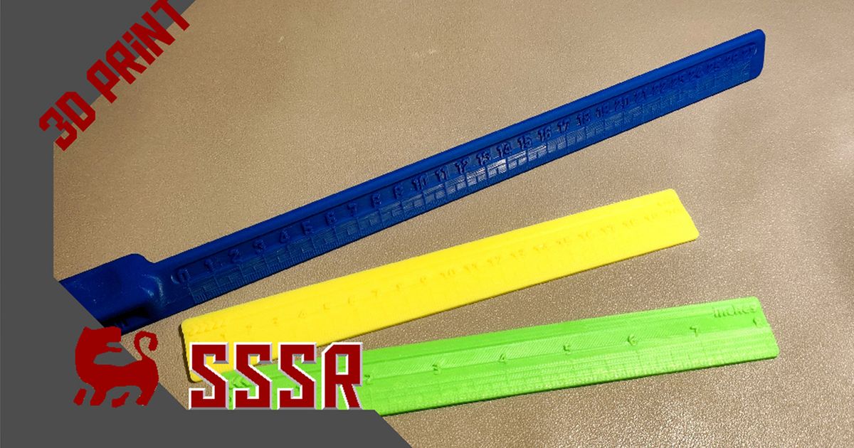 Rulers by SSSR_SH | Download free STL model | Printables.com