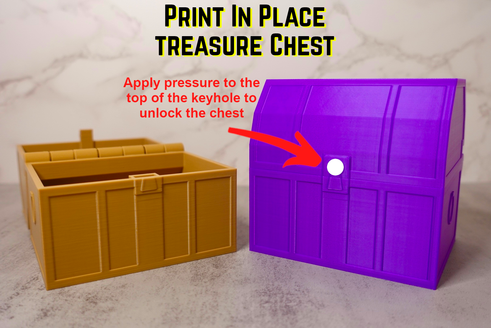 Treasure Chest (Press Lock) par MysticMesh3D | Boutique Printables