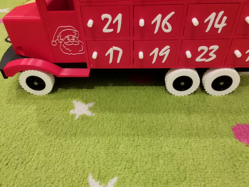 Old truck as an advent calendar by SD product | Download free STL model ...