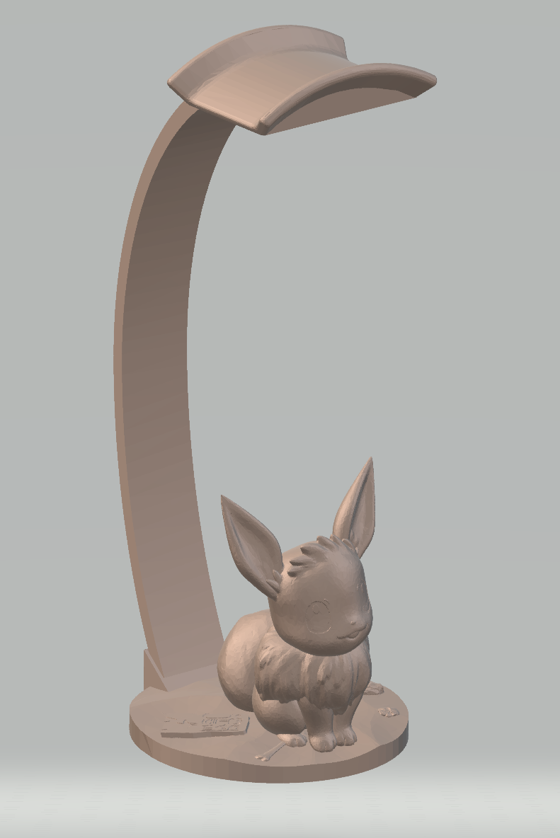 Eevee headphone stand / holder by 3D Magic | Download free STL model ...