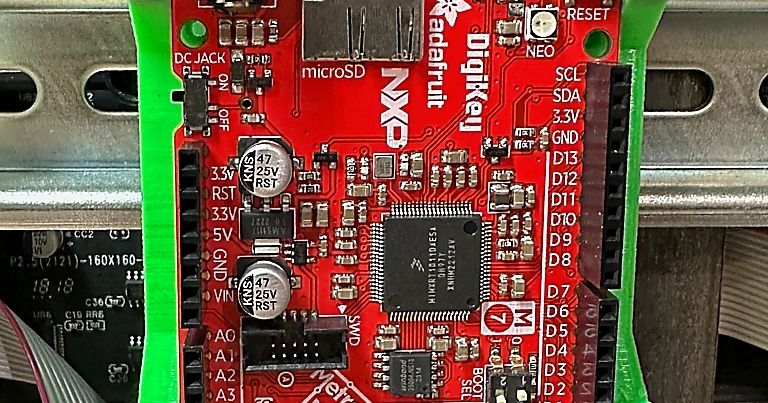 A din rail mount for an Arduino Uno by NotLikeALeafOnTheWind | Download ...