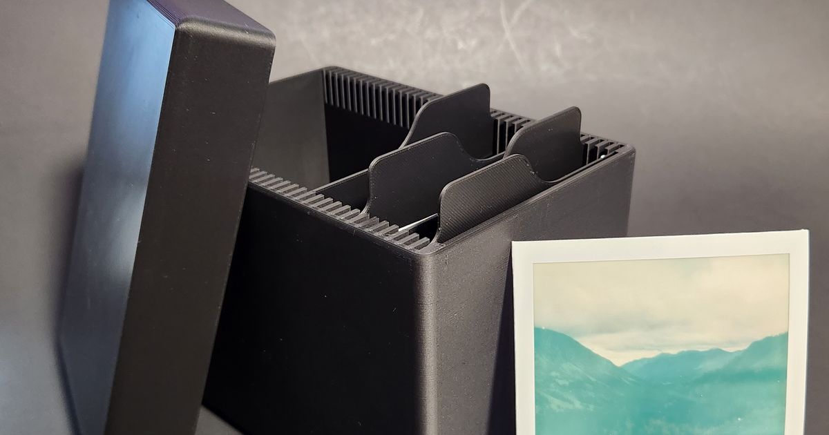 Polaroid Photo Box & Film Organizer by DavidtheDJ | Download free STL ...