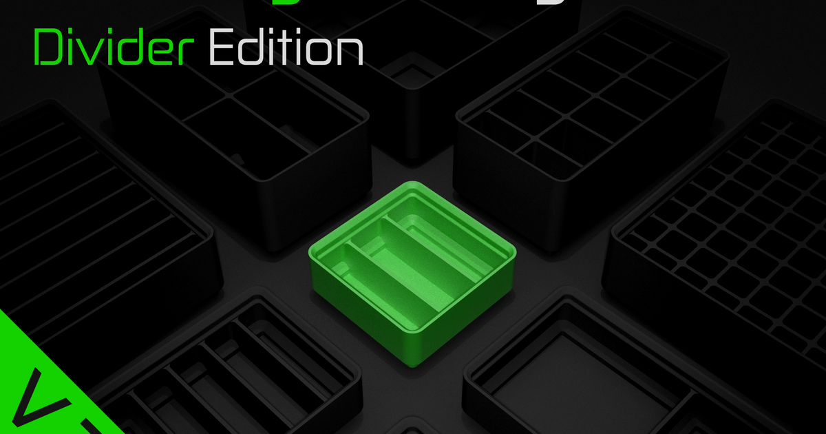 Gridfinity Ultra Light Bins - Divider Edition by HuMa | Download free STL model | Printables.com