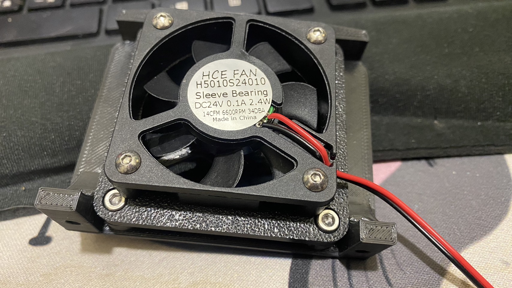 6010 axial brushless fan to 5010 fan by 蔡 | Download free STL model ...