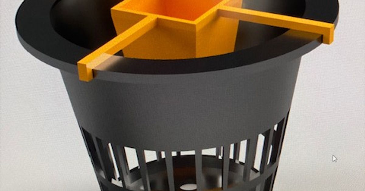 3 Inch Net Cup with 1 Inch Rockwool Holder by Sherlock_Ohms | Download ...