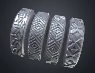 Stamp Wheels - Maori Vol.01 (1-4) by 3Demon's Texture Rollers ...