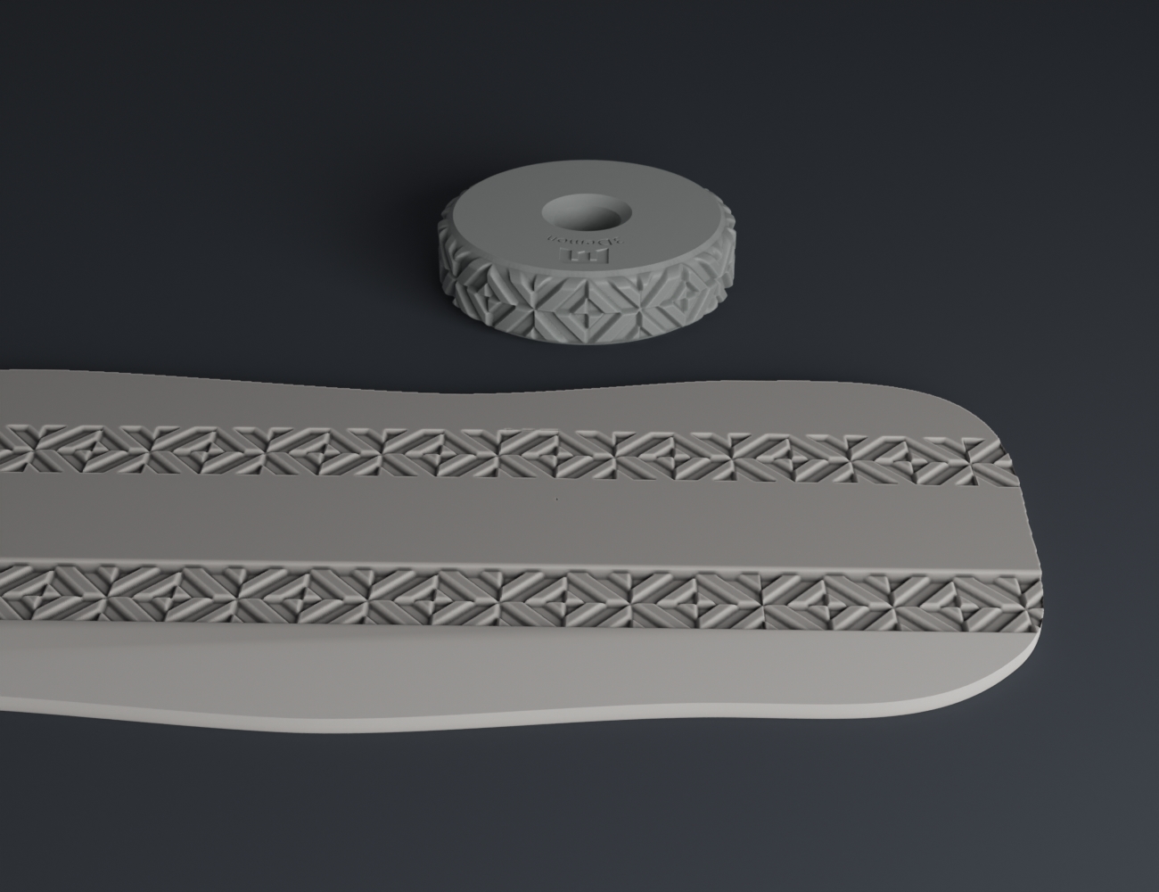 Stamp Wheels - Geometric Vol.03 (9-12) by 3Demon's Texture Rollers ...