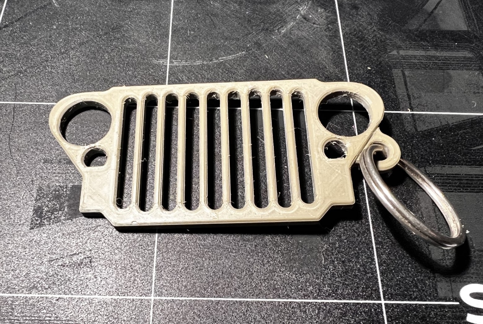 Key fob old style Jeep grill by 3dprintguy | Download free STL model ...