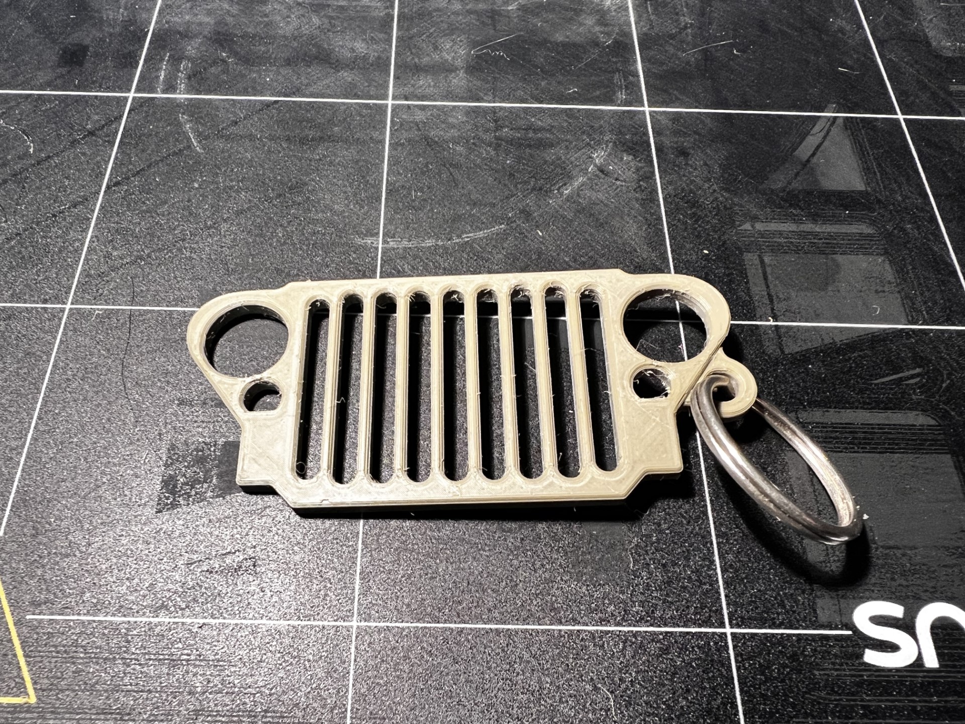 Key fob old style Jeep grill by 3dprintguy | Download free STL model ...
