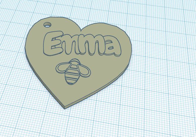 Name "Emma" Keychain by BP3D PRINTS | Download free STL model ...
