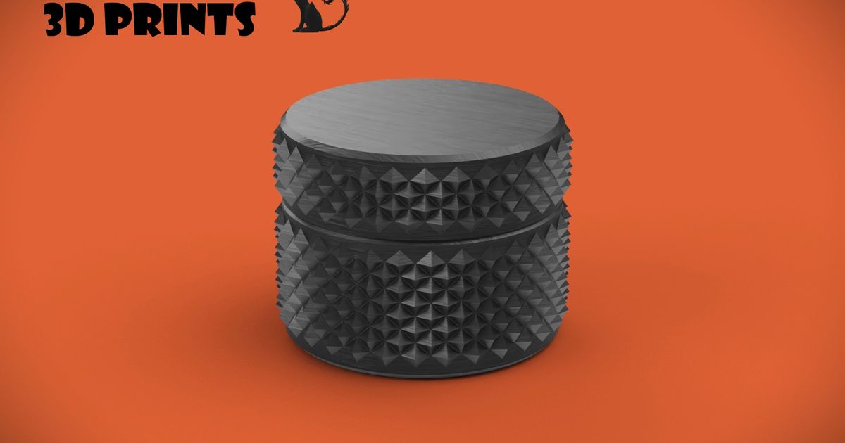 Universal Rugged Knurling Pattern Cylindrical Container by slavik ...