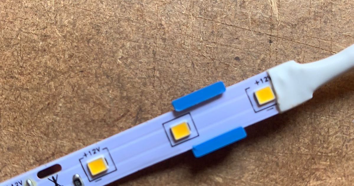 LED Strip clip by Rado Salt | Download free STL model | Printables.com