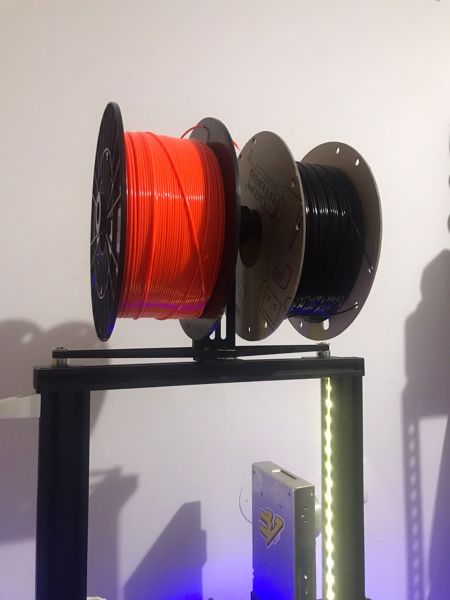DUAL SPOOL HOLDER ENDER 3 by CNCoperator | Download free STL model ...