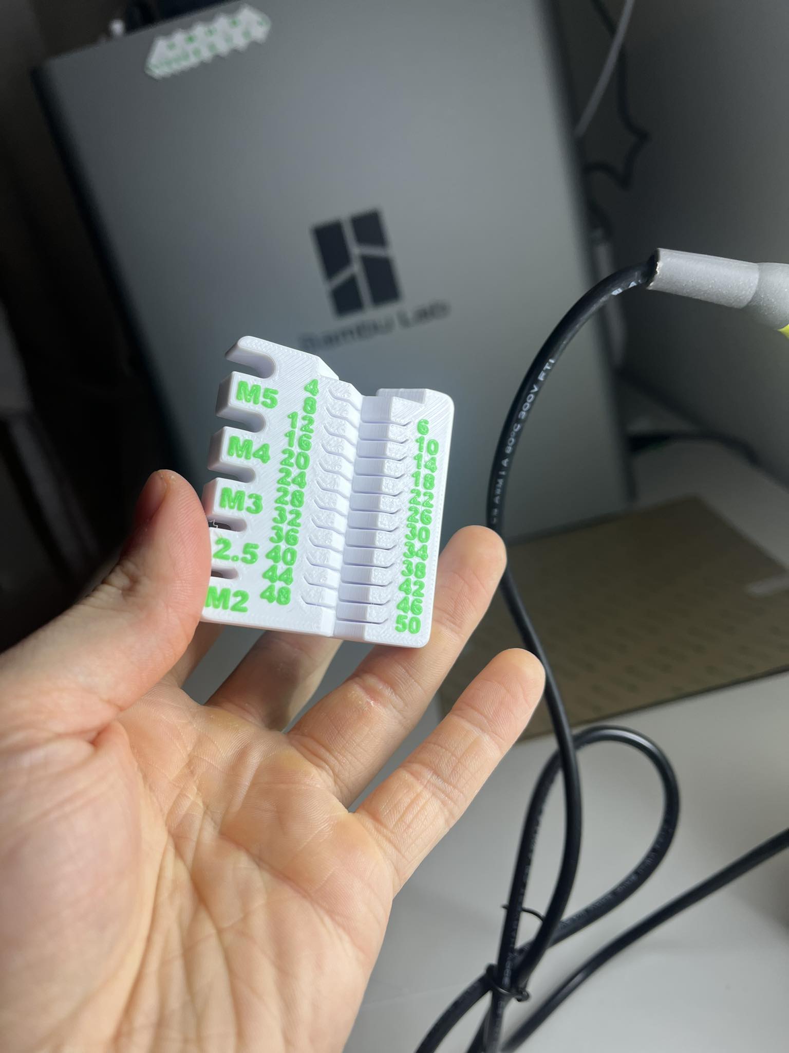 [magnet insert] Rapid Metric Screw Measuring Tool (M2-M5, up to 50mm ...