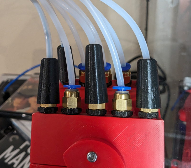 4mm Bowden tube release and guide by vhubbard | Download free STL model ...