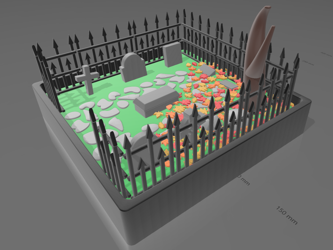 "Build-your-own" Graveyard Zen Garden von Amethyst3D | Kostenloses STL ...