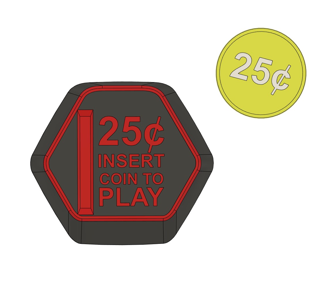 Arcade Insert Coin - ATMOS Cooler by steamtronics | Download free STL ...