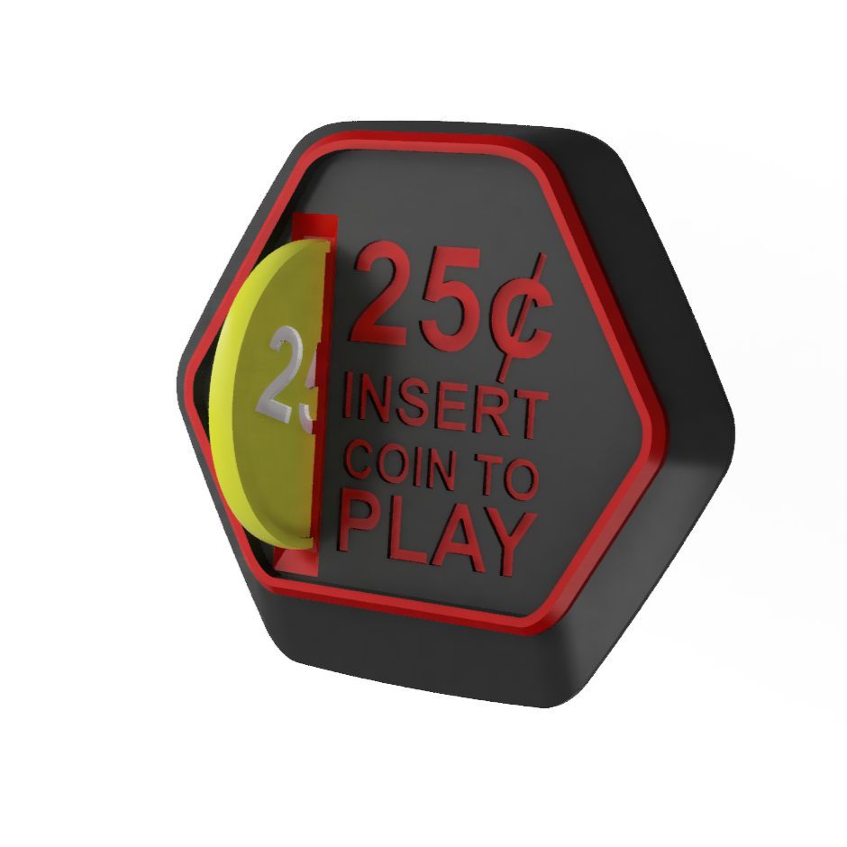 Arcade Insert Coin - ATMOS Cooler by steamtronics | Download free STL ...