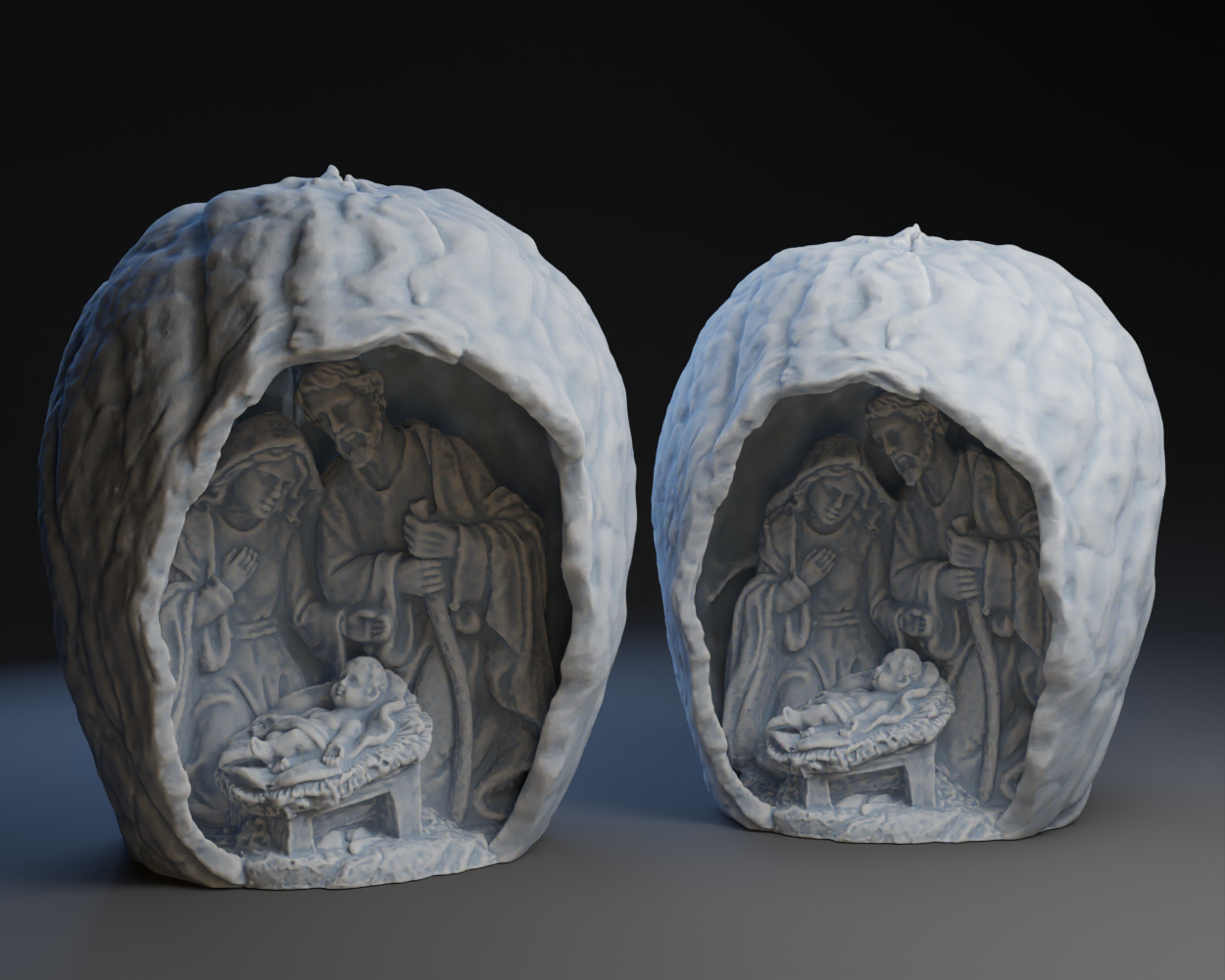 Nativity in an Acorn by Peter Farell | Download free STL model ...