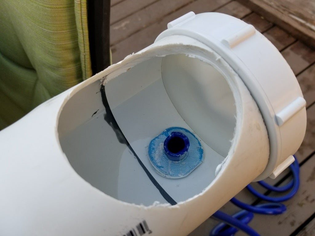 Hydroponics Bulkhead / Drain + Hose coupling for 4" PVC by smysnk ...