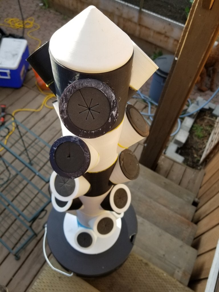Modular Hydroponic Tower Garden von smysnk | Kostenloses STL-Modell ...